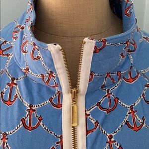 Lilly Pulitzer | Tops | Lilly Pulitzer Anchor Quarter Zip | Poshmark